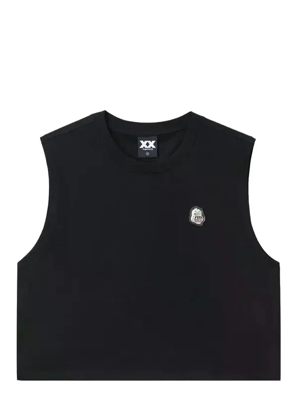 FINGERCROXX Logo-appliqué Tank Top - Black