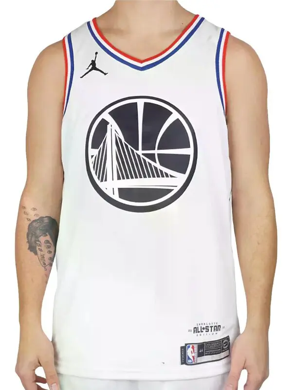 JORDAN Nba Gs Warriors Curry All-star Edition Swingman Jersey - White