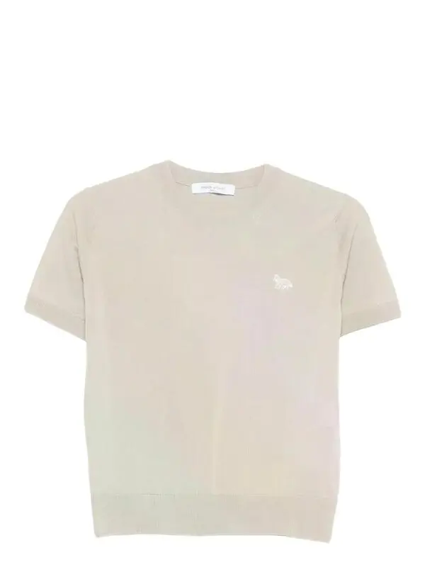Maison Kitsuné Logo-patch T-shirt - Neutrals