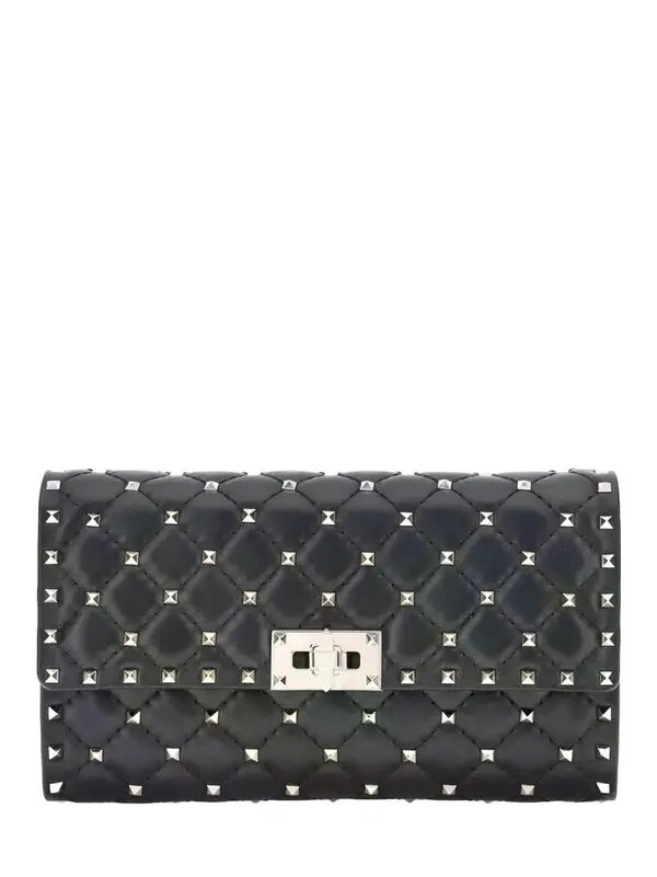 Valentino Garavani Rockstud Quilted Shoulder Bag - Black