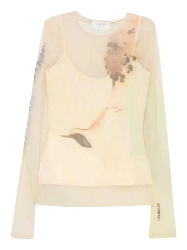 Sportmax Long-sleeve T-shirt - Neutrals