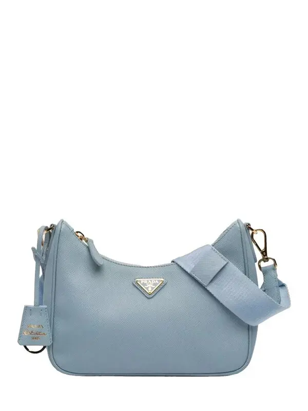 Prada Saffiano Leather Re-edition 2005 Satchel - Blue