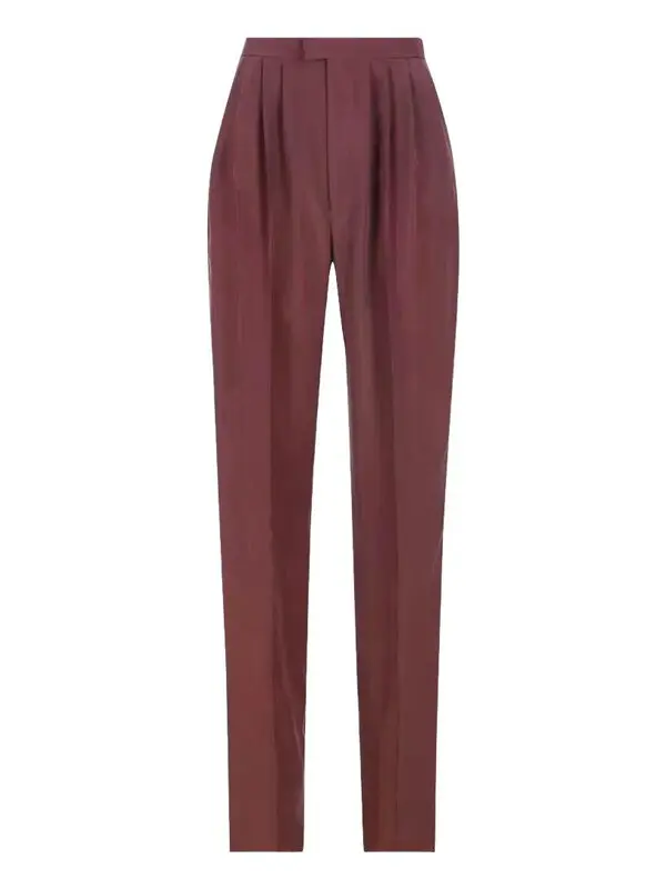 Saint Laurent Pleated Trousers - Pink