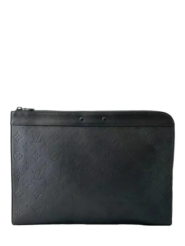 LOUIS VUITTON 2020-2025 Monogram Shadow Pochette Jour Gm - Black