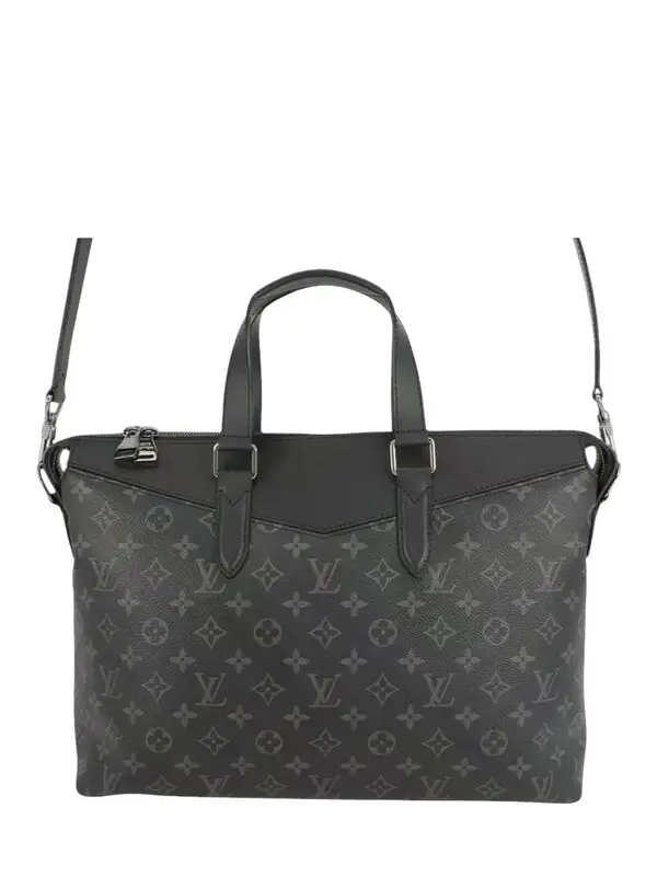 LOUIS VUITTON 2016 Monogram Eclipse Explorer Business Bag - Black
