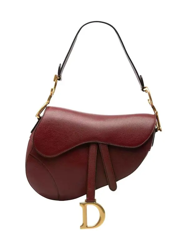 Dior Calfskin Saddle Bag Shoulder Bag - Red
