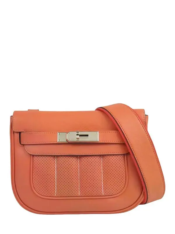 Hermès 2015 Mini Berline Crossbody Bag - Orange