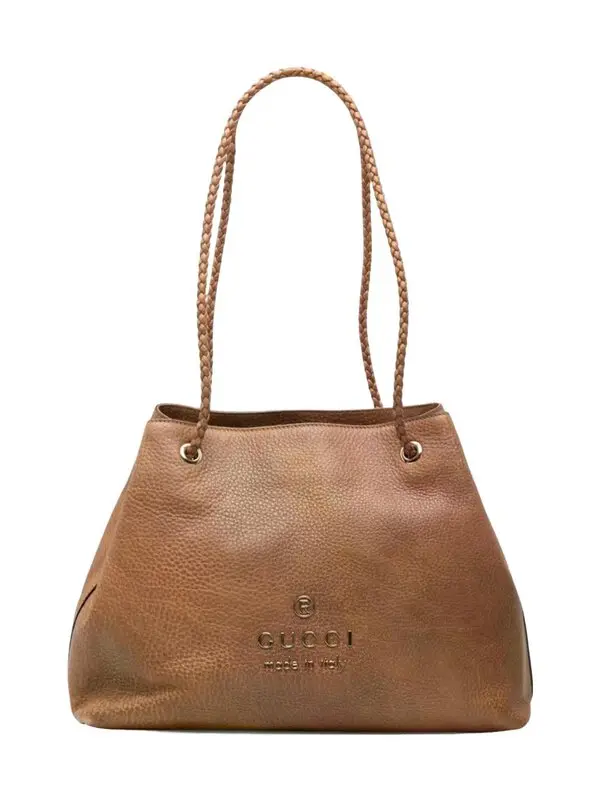 Gucci 2000-2015 Medium Leather Gifford Tote Bag - Brown