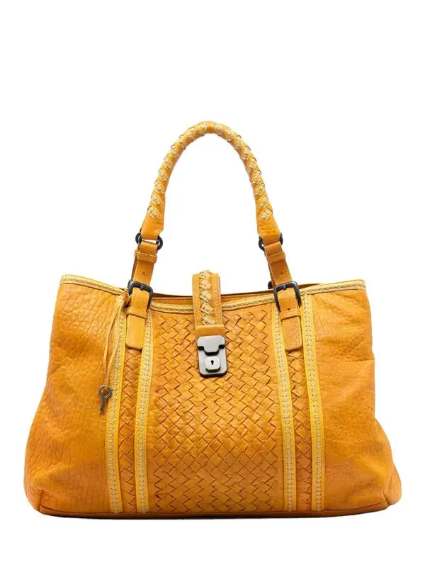 Bottega Veneta Medium Nappa Intrecciato Punto Roma Tote Bag - Yellow