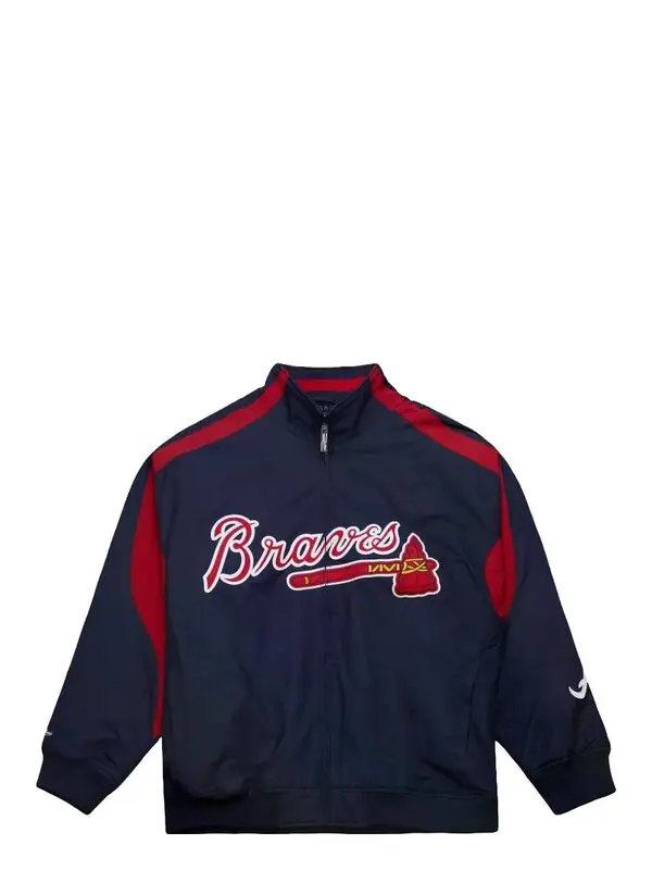 Mitchell & Ness Mlb 2005 Atlanta Braves Cooperstown Zip-up Jacket - Blue