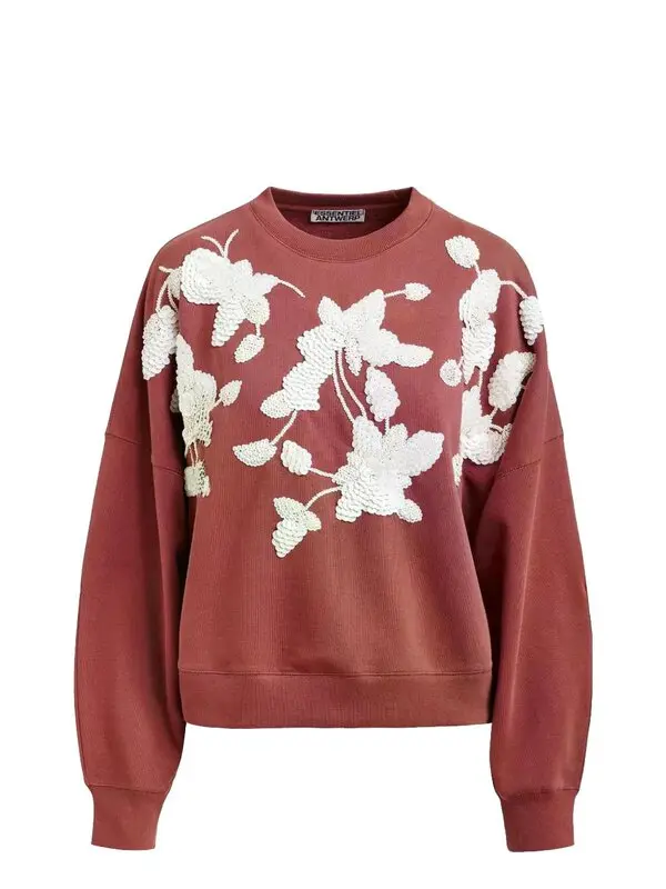 Essentiel Antwerp Embroidered Sweatshirt - Red