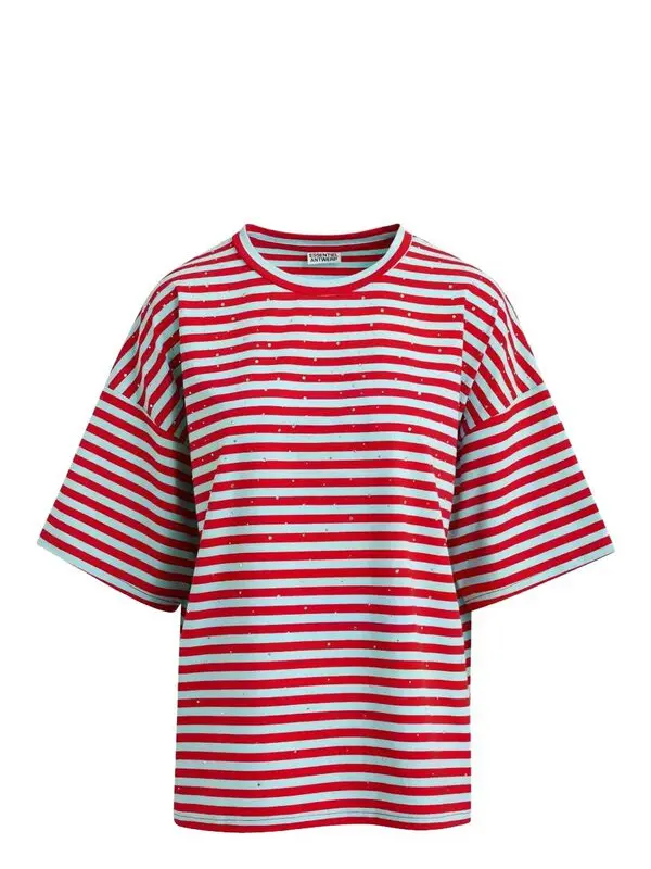 Essentiel Antwerp Joste Striped T-shirt - Red