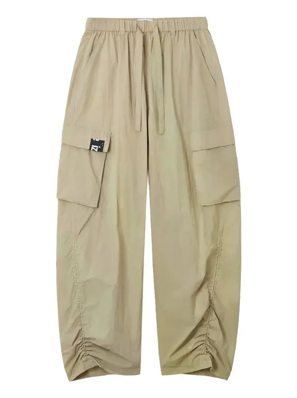 Izzue Cargo Drawstring Trousers - Neutrals
