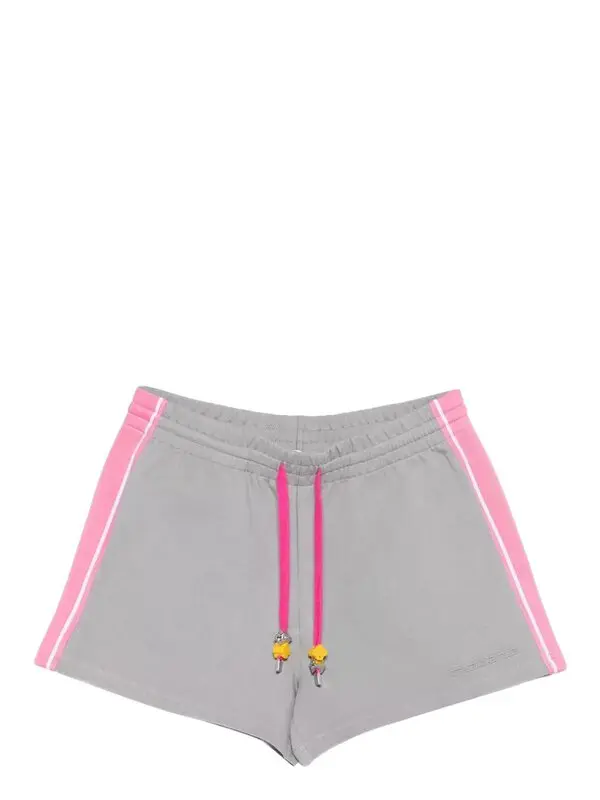 Casablanca Striped Drawstring Shorts - Grey
