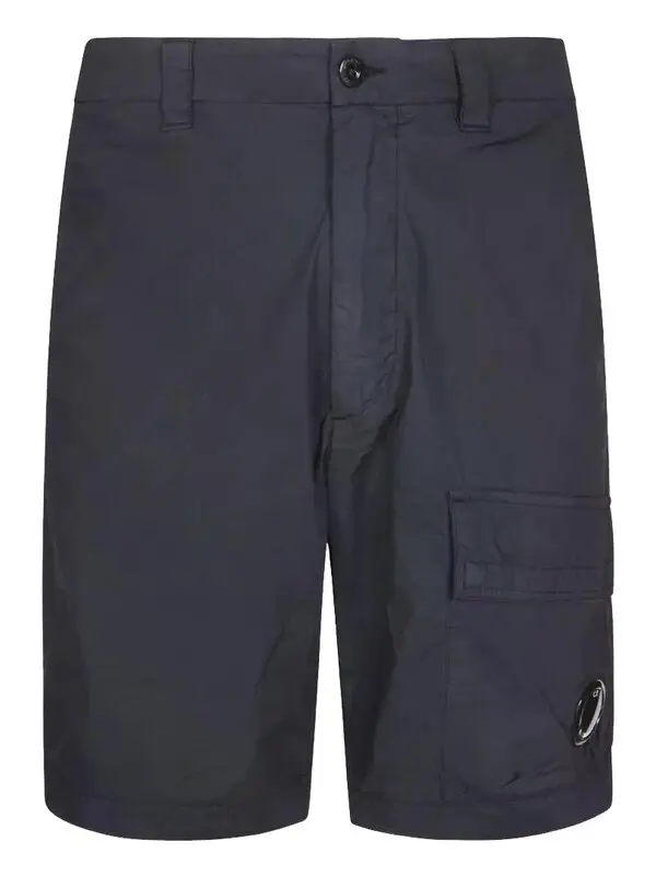 C.P. COMPANY Fili Stretch Loose Lens Cargo Shorts - Blue