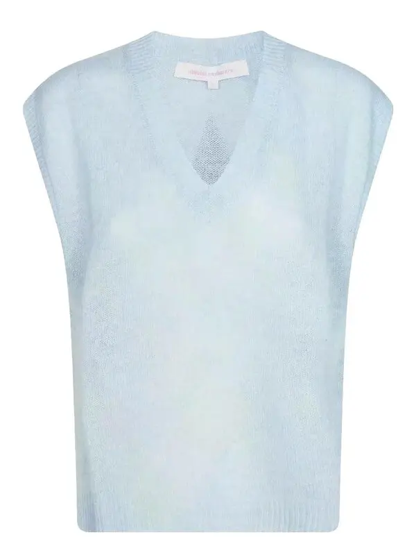 ABSOLUT CASHMERE Cashmere V-neck Top - Blue