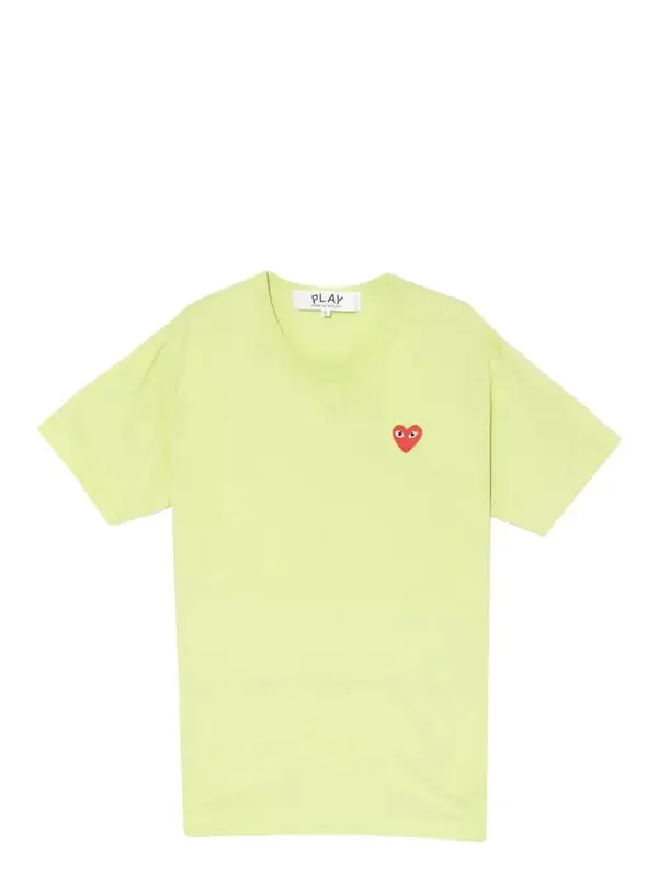 Play Comme Des Garcon Heart-patch T-shirt - Green