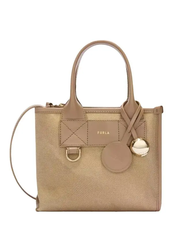 Furla Mini Divide It Tote Bag - Neutrals