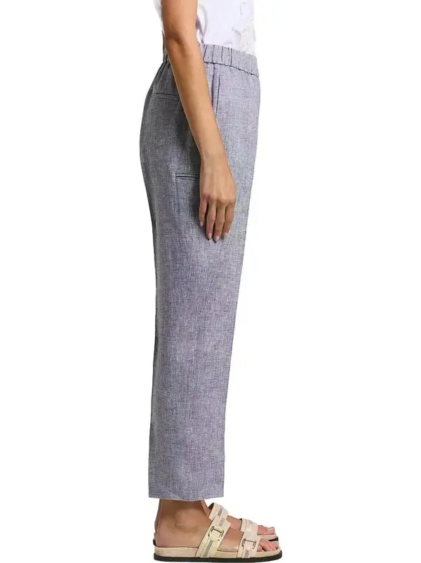 Peserico Elasticated Straight Trousers - Blue