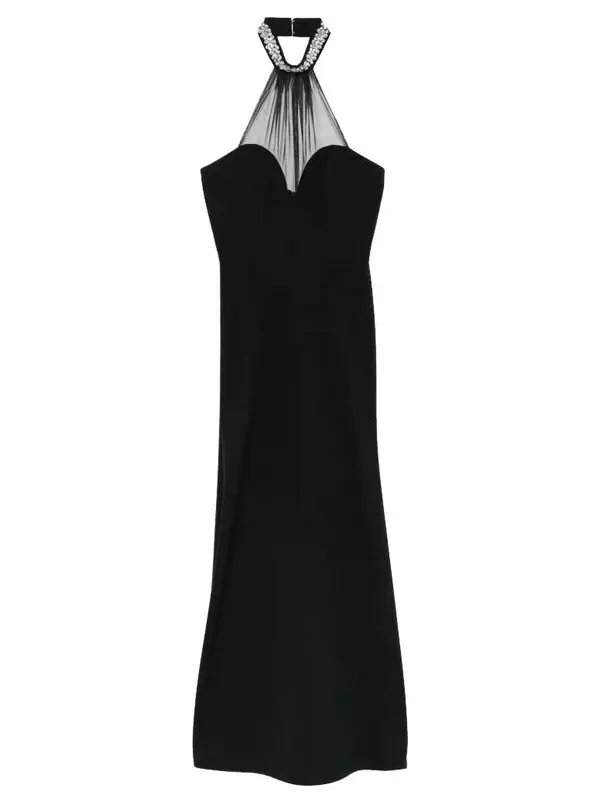 ALESSANDRO LEGORA Embellished Maxi Dress - Black
