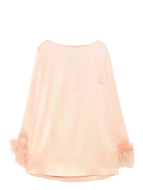 TWINSET Feather-trim Top - Pink