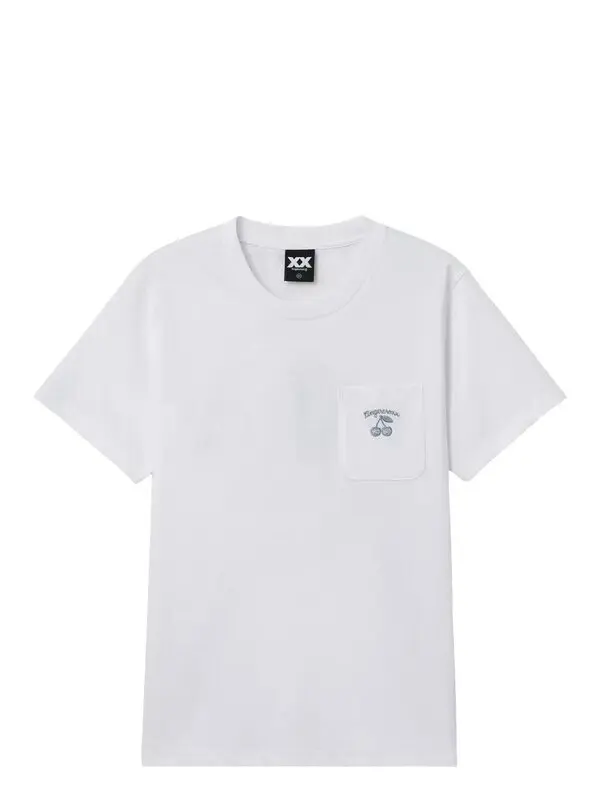 FINGERCROXX Chest-pocket T-shirt - White