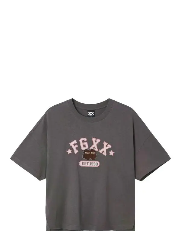 FINGERCROXX Logo-detail T-shirt - Grey