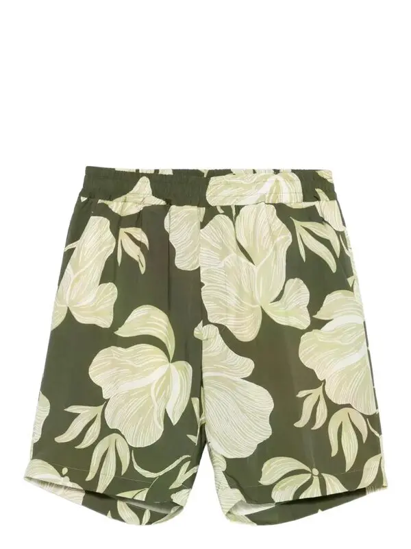 Altea Floral-print Shorts - Green
