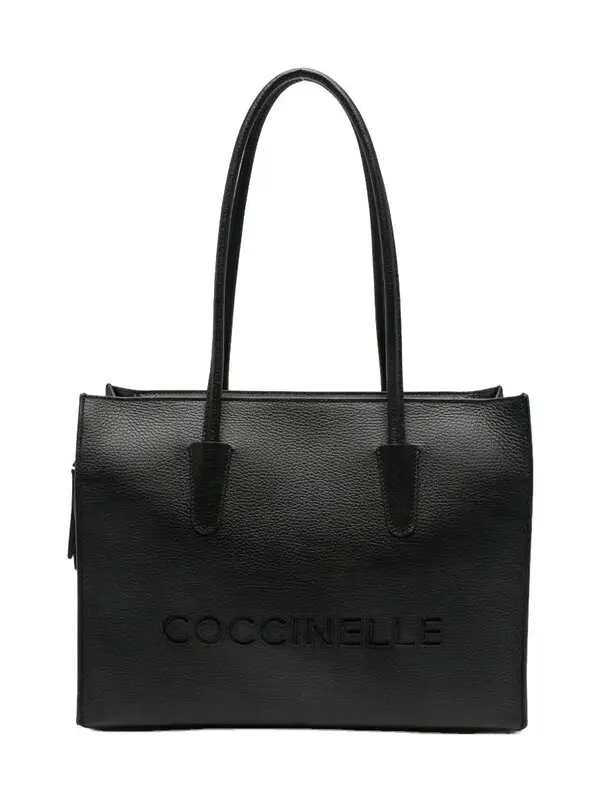 COCCINELLE Medium Myrtha26 Logo-detail Tote Bag - Black