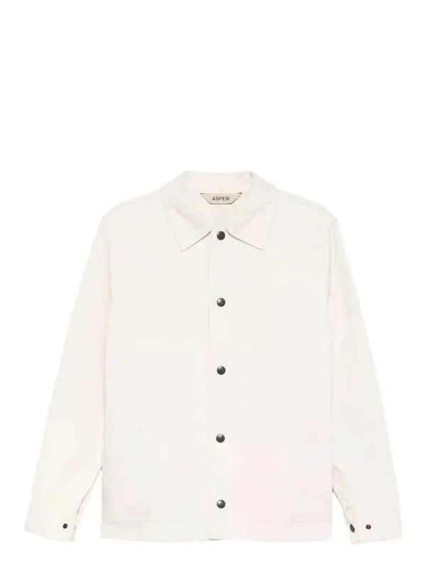Aspesi Buttoned Jacket - Neutrals