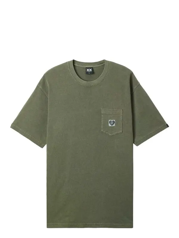FINGERCROXX Pocket Crew-neck T-shirt - Green