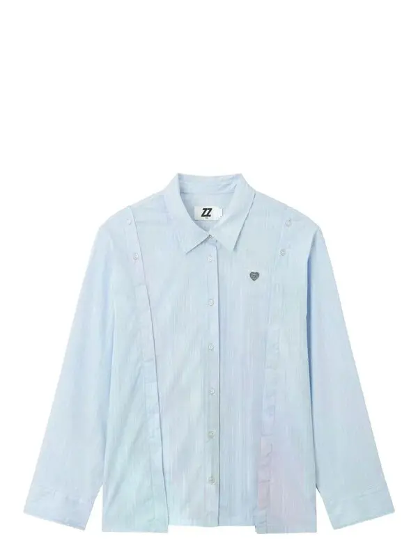 Izzue Striped Button-down Shirt - Blue