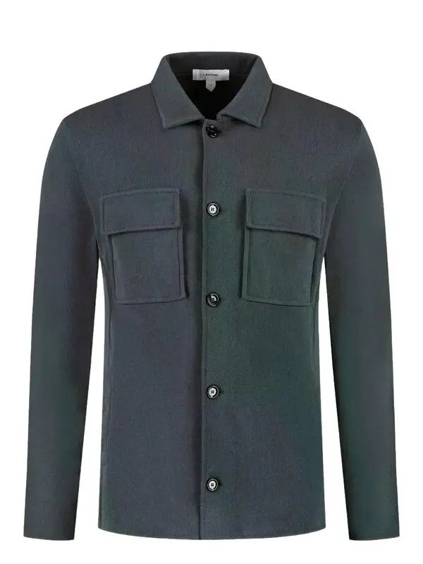 LARDINI Pocket Shirt Jacket - Grey