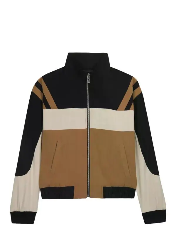 Gcds Colour-block Zip-up Jacket - Black