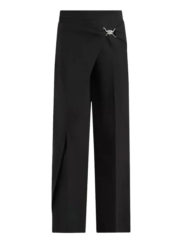 Manière De Voir Beryl Wrap Tailored Trousers - Black