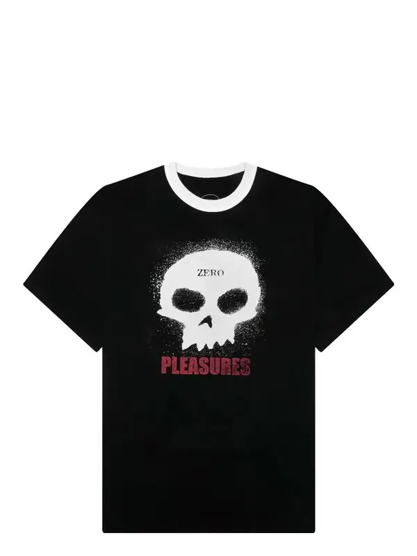 PLEASURES Single Skull Graphic T-shirt - Black