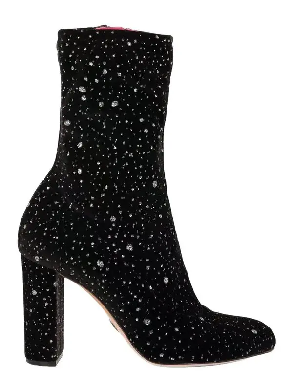 Oscar Tiye Glitter Boots - Black
