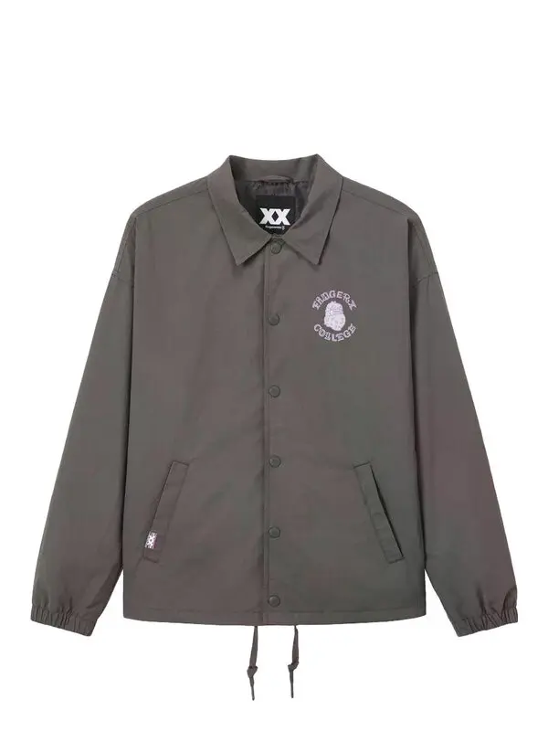 FINGERCROXX Buttoned Logo Jacket - Grey