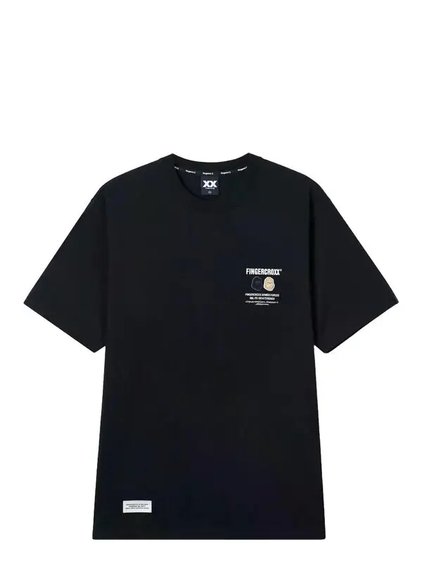FINGERCROXX Logo-print T-shirt - Black