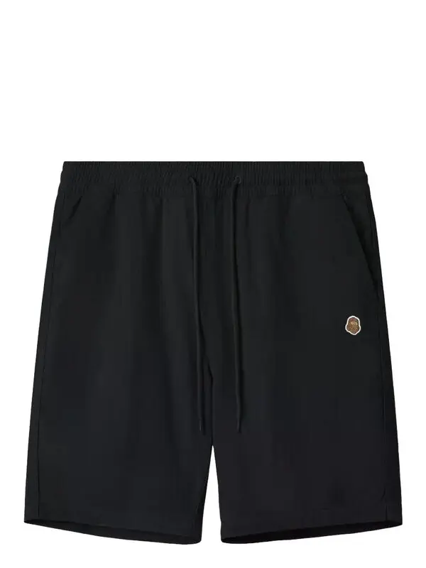 FINGERCROXX Drawstring Cotton Shorts - Black
