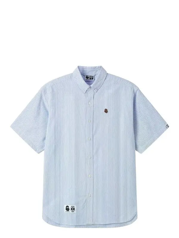 FINGERCROXX Striped-pattern Shirt - Blue