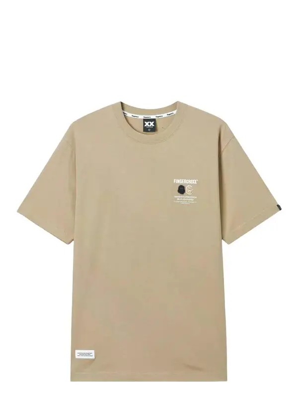 FINGERCROXX Logo-print T-shirt - Neutrals