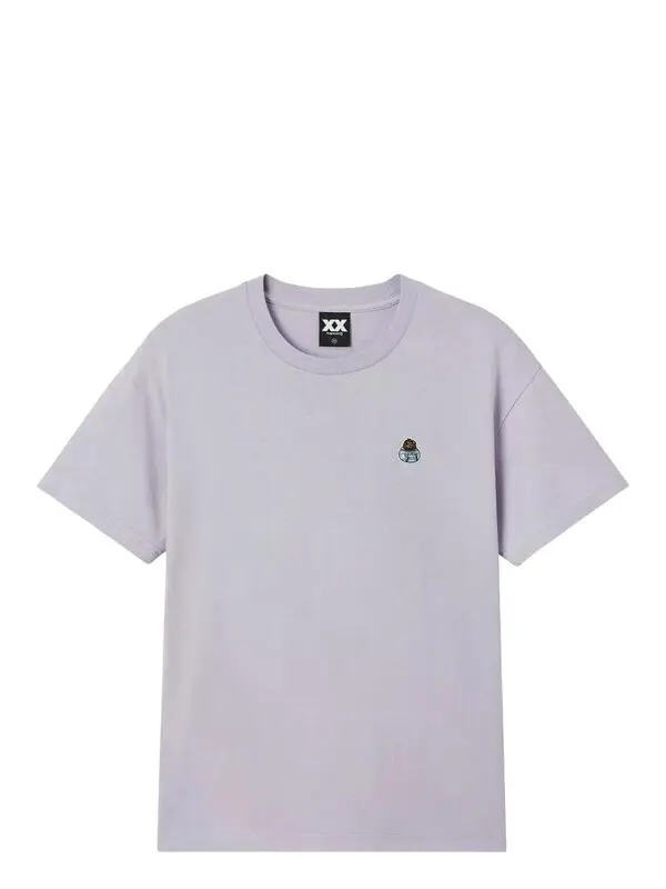 FINGERCROXX Logo-embroidered T-shirt - Purple