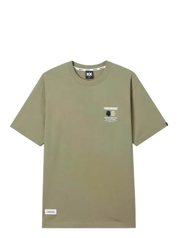 FINGERCROXX Logo-print T-shirt - Green