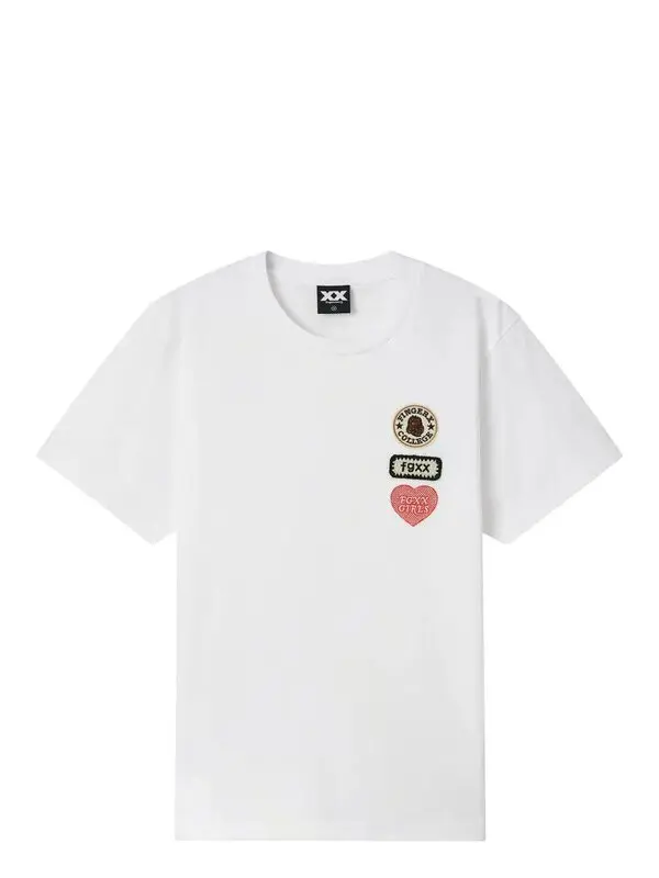 FINGERCROXX Logo-patches T-shirt - White