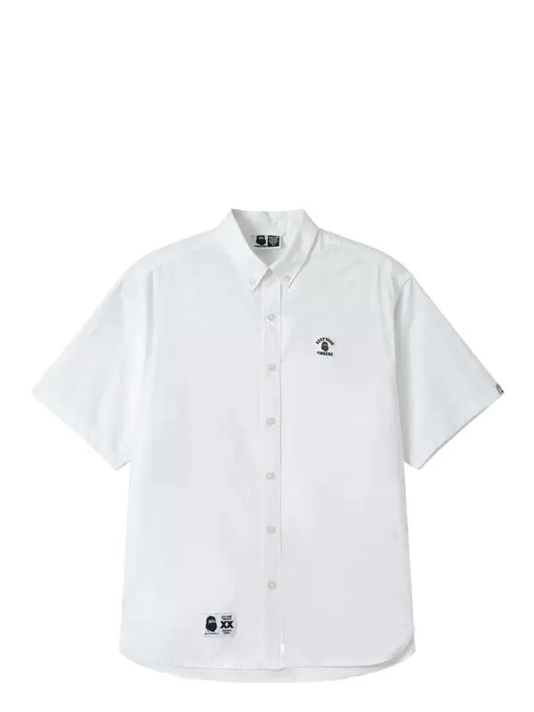 FINGERCROXX Logo-patch Shirt - White