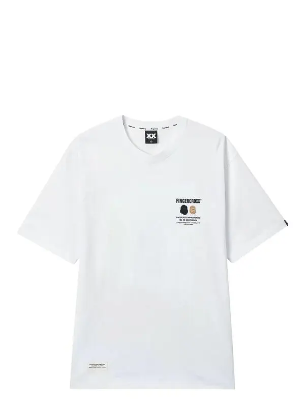 FINGERCROXX Logo-print T-shirt - White