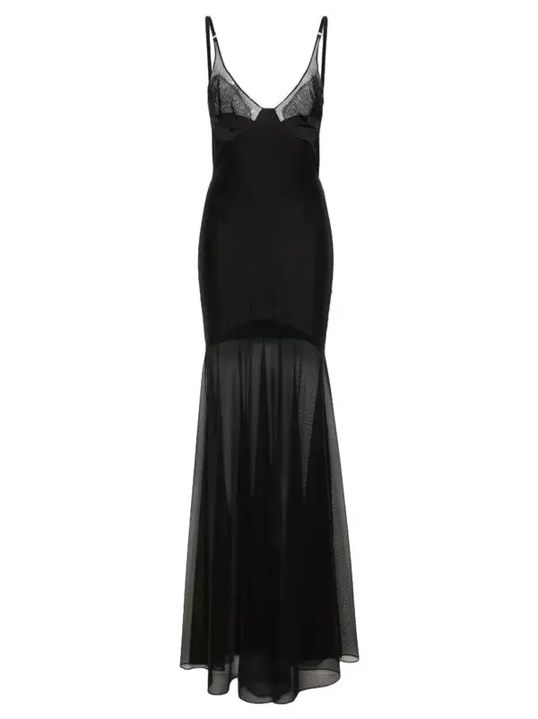Alchemy Fashions Tulle Detail Dress - Black