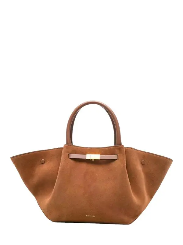 DEMELLIER Medium New York Buckled Tote Bag - Brown
