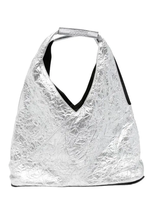 MAISON MARGIELA Japanese Textured Shoulder Bag - Silver